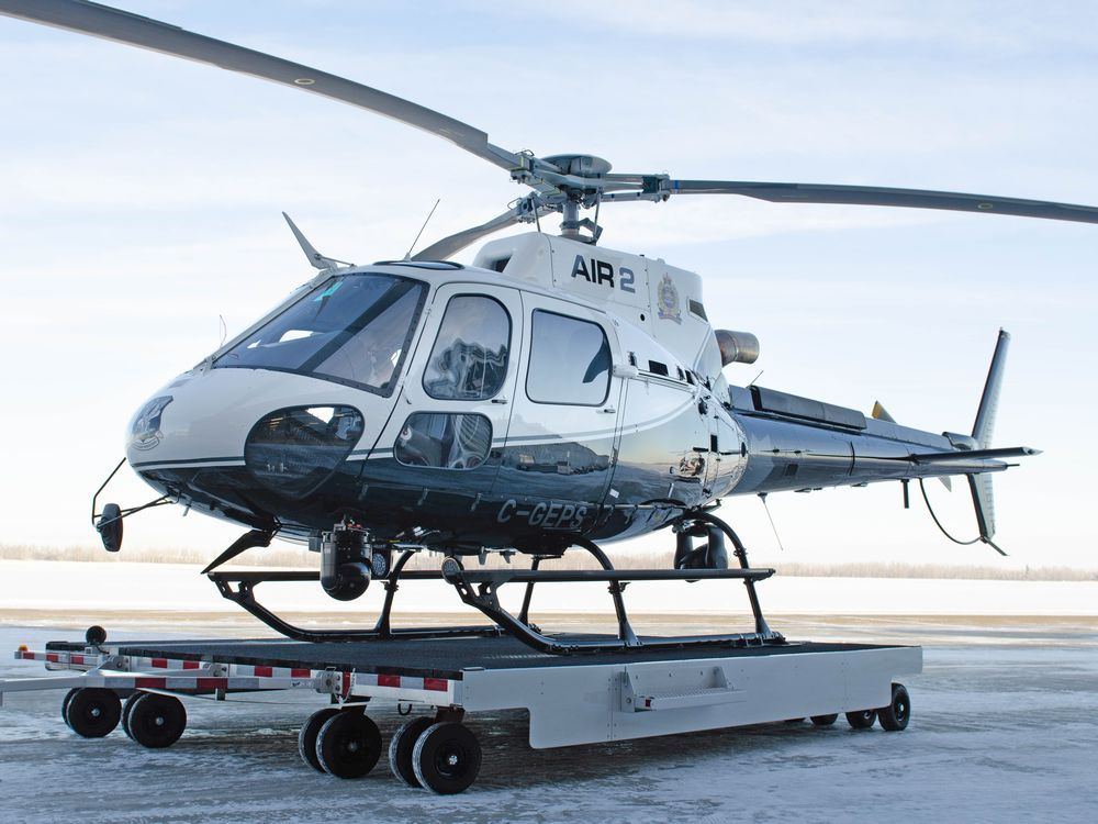 Edmonton police's new $6M replacement AIR-2 chopper arrives | Edmonton ...