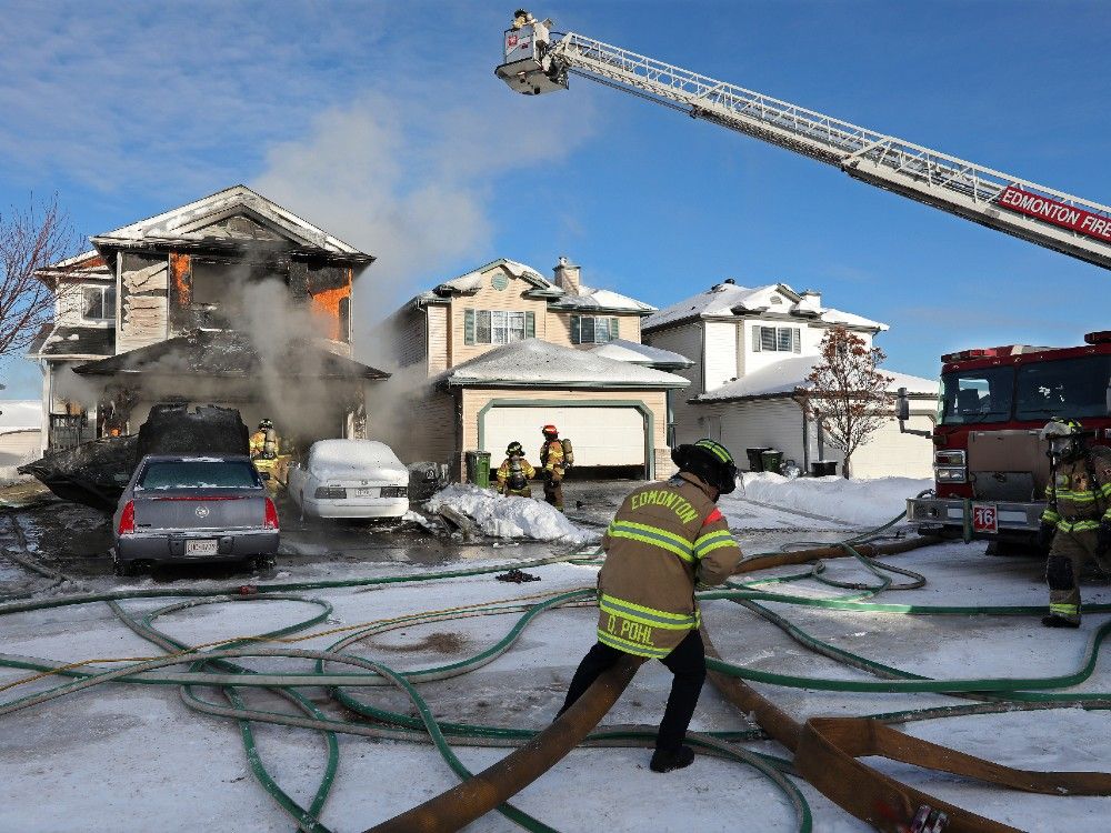 'Fully engulfed': Vehicle fire in southeast Edmonton garage badly ...