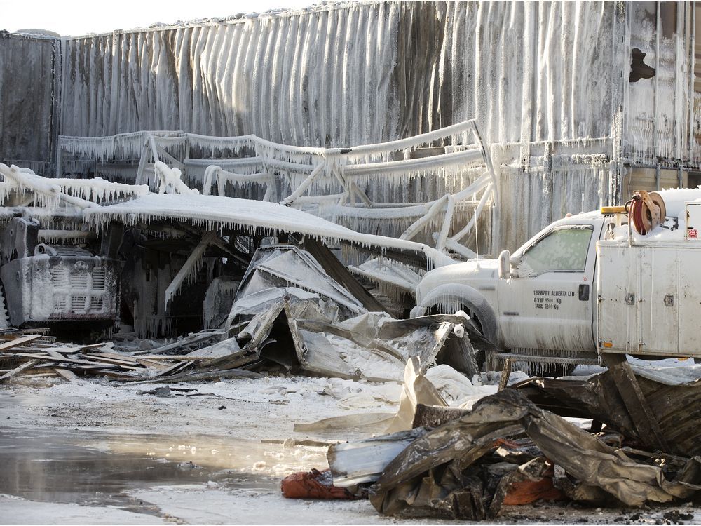 Edmonton Fire Rescue Services battle commercial blaze in city's ...