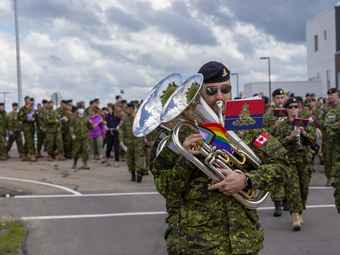 Canadian Forces Base Edmonton celebrates Pride with first parade ...