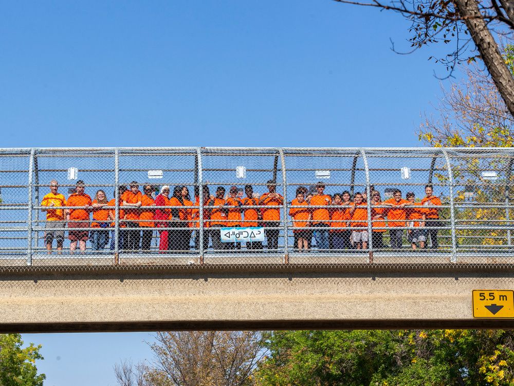 Footbridge sports student artwork for Day for Truth and Reconciliation ...