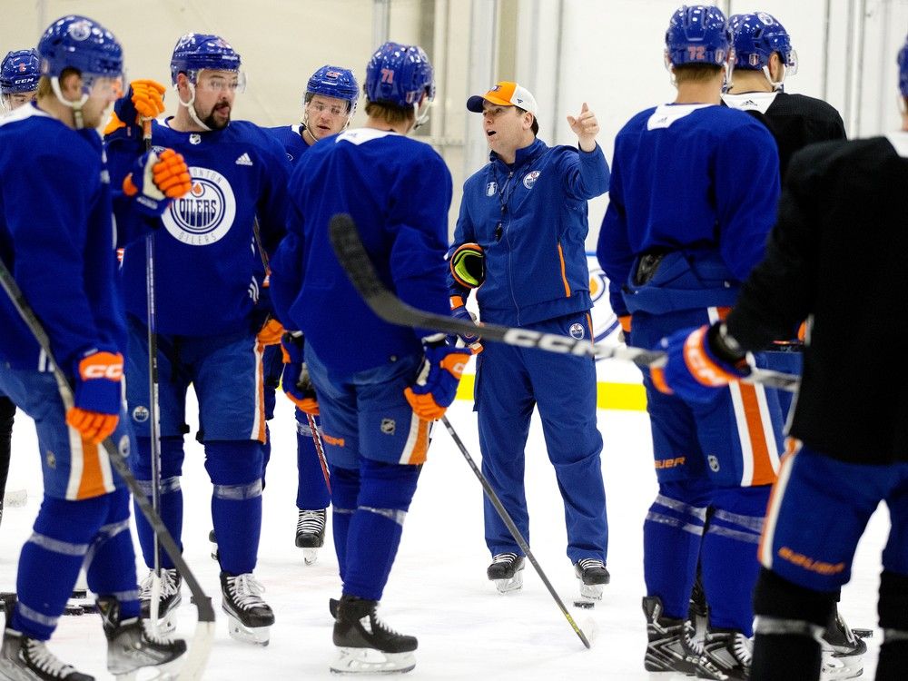 Photos: Edmonton Oilers skate Sunday ahead of Game 1 vs. LA Kings ...