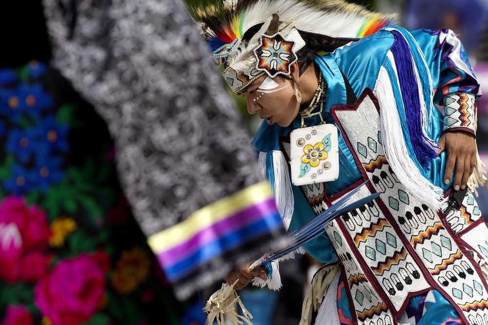 Photos: Alberta hosts first 2-Spirit pow pow at Churchill Square ...