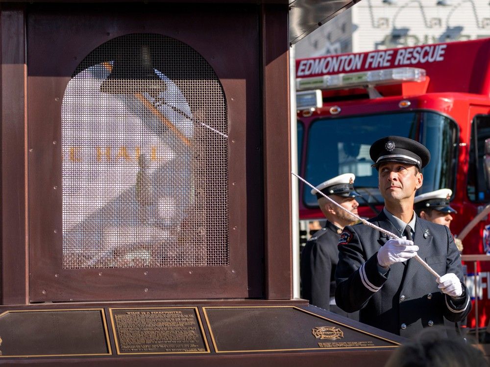 Edmonton firefighters remember fallen at annual Sept. 11 memorial ...