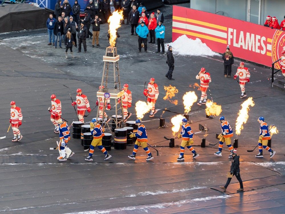 Photos: The Oilers beat the Flames in the Heritage Classic | Edmonton ...
