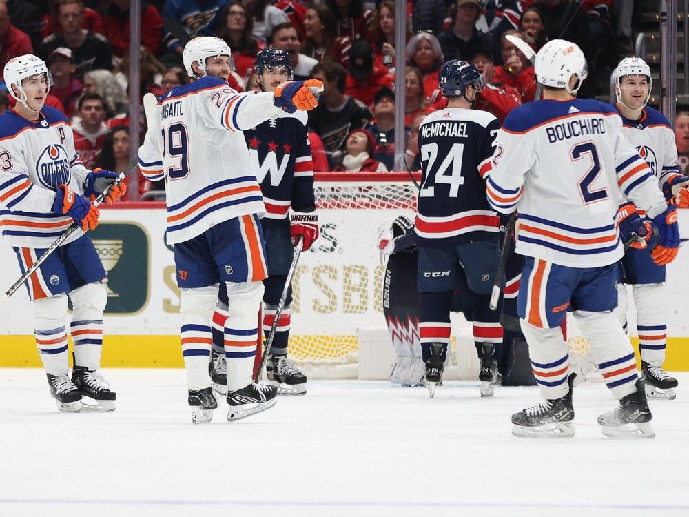 Big guns, power play come to life as Edmonton Oilers wallop Washington ...