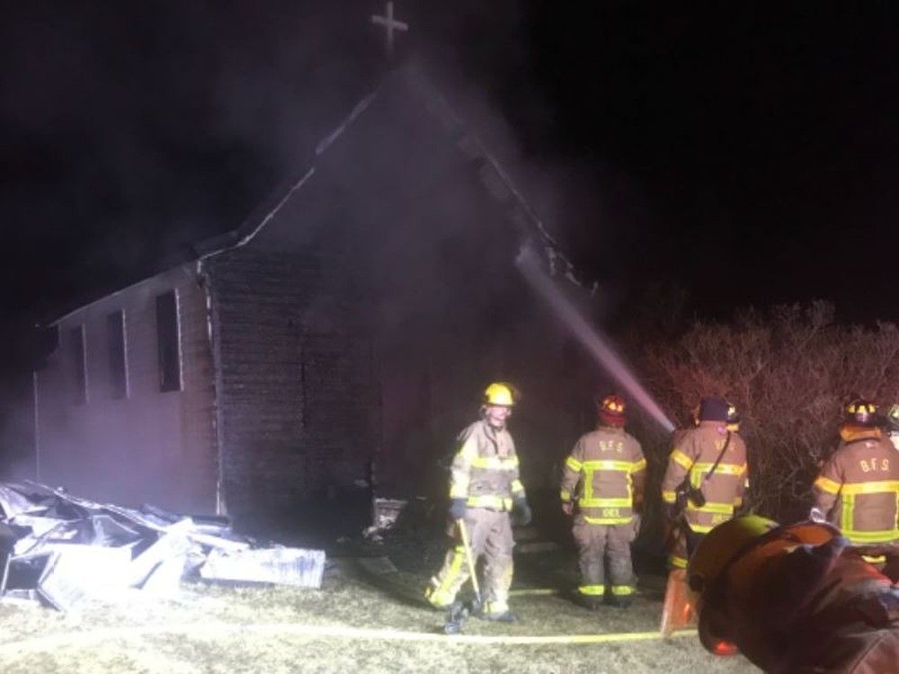 Alberta RCMP investigate suspected arson at two churches in Barrhead ...