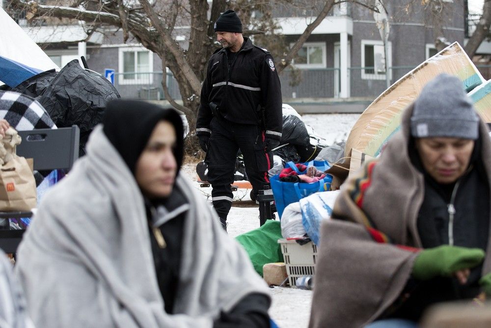 Photos: Residents refuse to leave Edmonton homeless encampment ...
