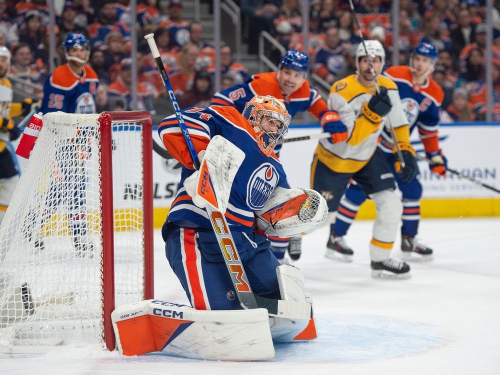 Player grades: Skinner saves the day as Oilers extend win streak to 16 ...