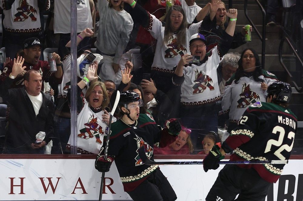 Photos: Arizona Coyotes fans bid farewell with 5-2 win over the Oilers ...