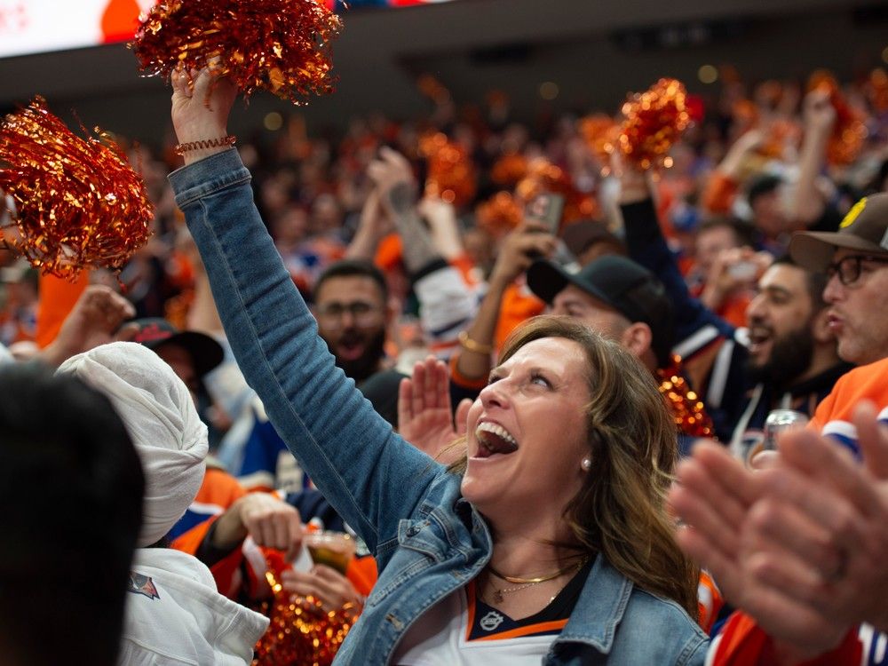 Photos: Fans erupt at Rogers Place as Edmonton Oilers bounce L.A. Kings ...
