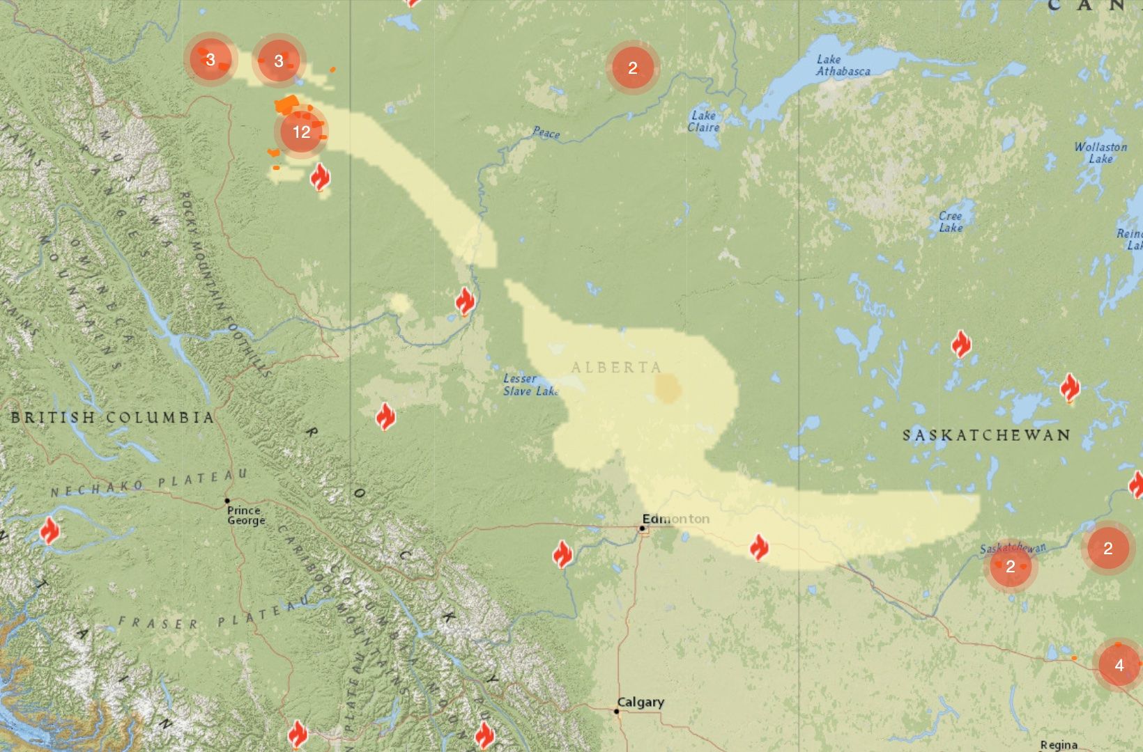 Edmonton weather: Widespread wildfire smoke prompts air quality ...