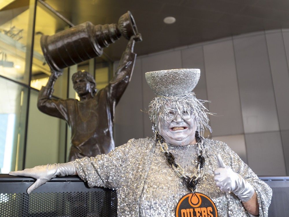 Superfan Mama Stanley cheers on the Edmonton Oilers | Edmonton Journal