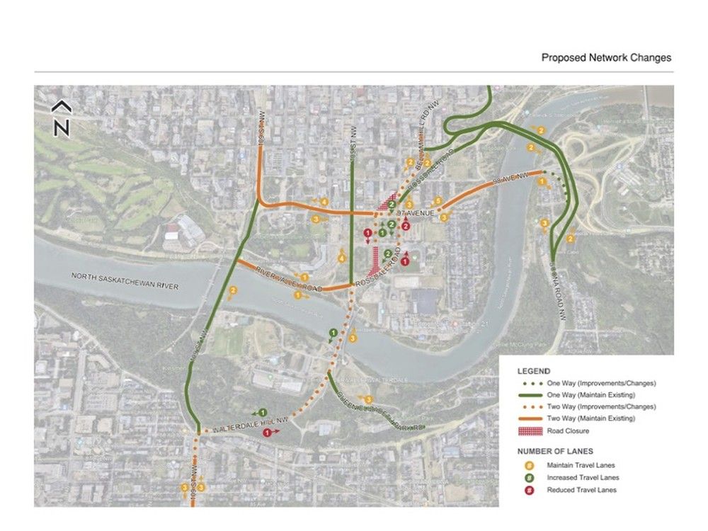 Two-way traffic on Walterdale Bridge eyed after Edmonton bridges close ...
