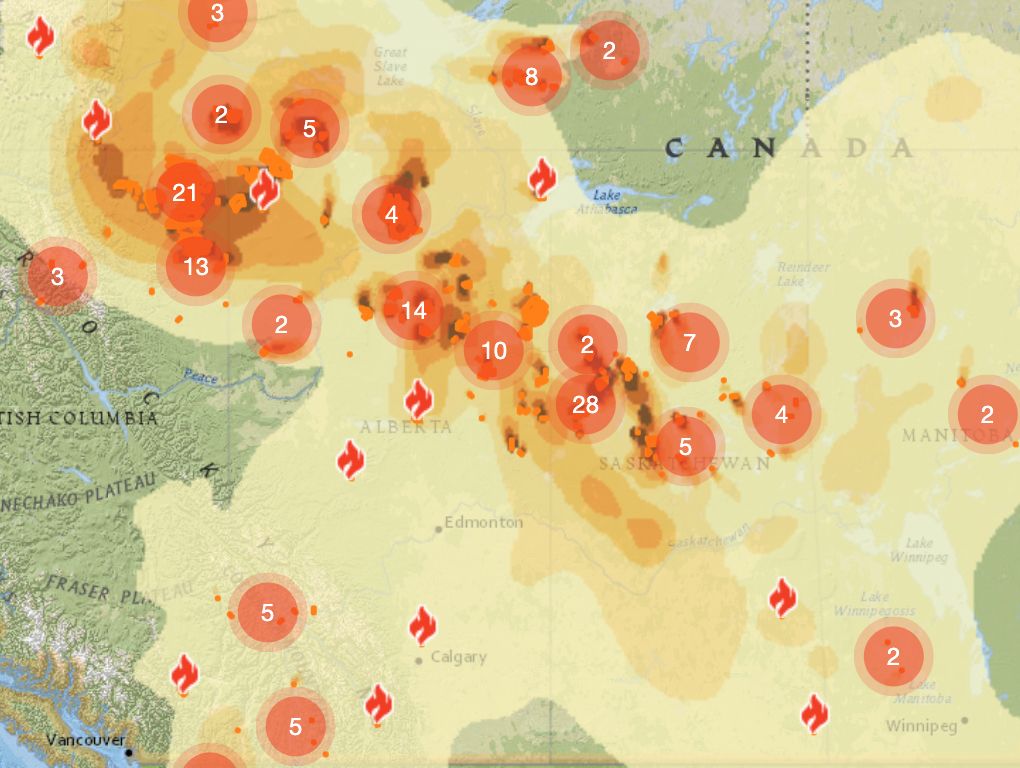 Edmonton suffers orange skies, wildfire smoke, and extreme heat ...
