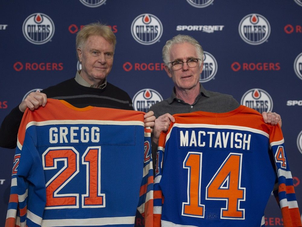 Former Oilers teammates converge to see Gregg, MacTavish inducted to ...
