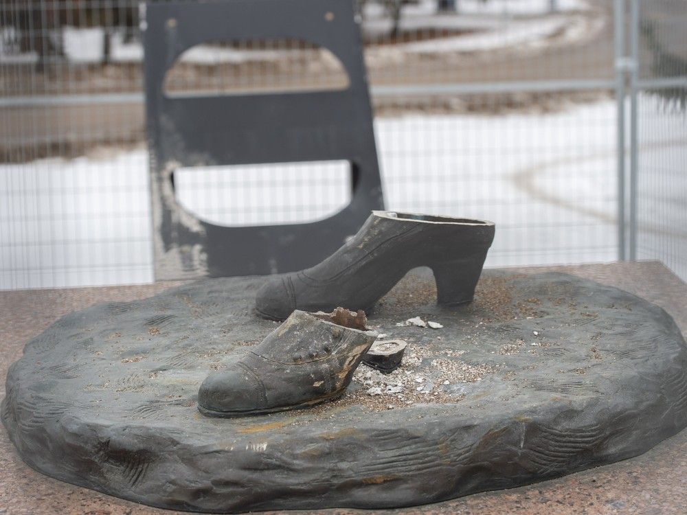 Edmonton's Emily Murphy Park statue lopped off at the ankles | Edmonton ...