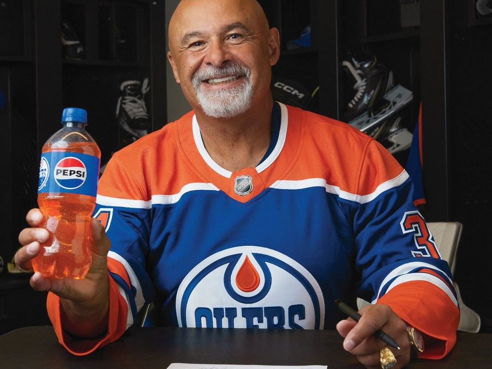 Edmonton Oiler Grant Fuhr shows support for Oilers and a special ...