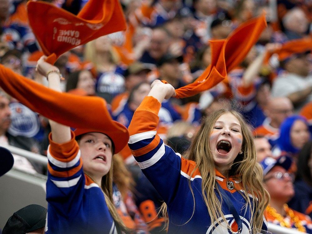 Photos: Edmonton Oilers fans hit playoff fever during 2025 Stanley Cup ...