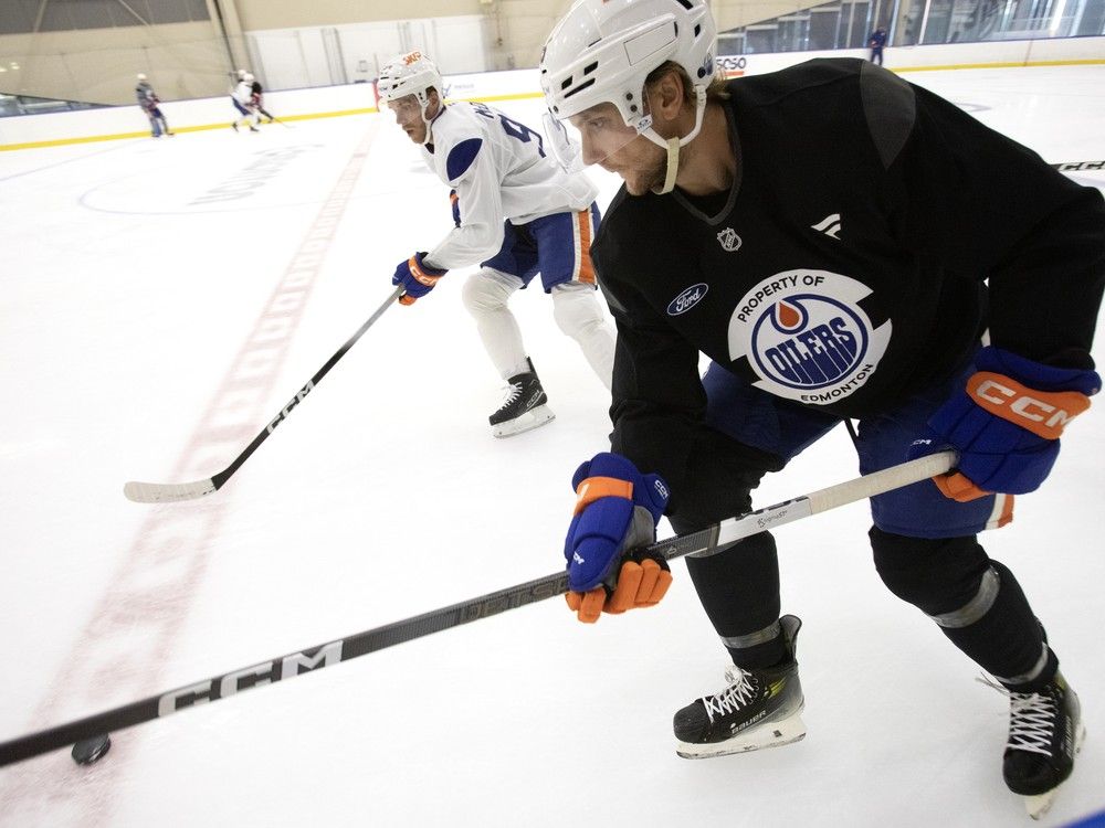 Alec Regula could get a look on the Oilers blueline this season ...