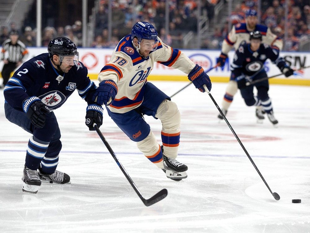 Oilers' Andrew Mangiapane back in lineup after healthy scratch ...