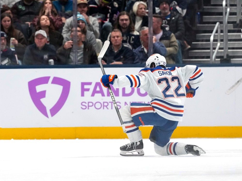 Matt Savoie fitting in well in top-six role with Edmonton Oilers ...
