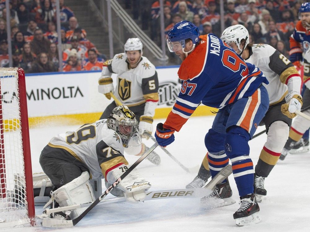 Two Connors deliver the goods in 4-3 Edmonton Oilers win over Vegas ...