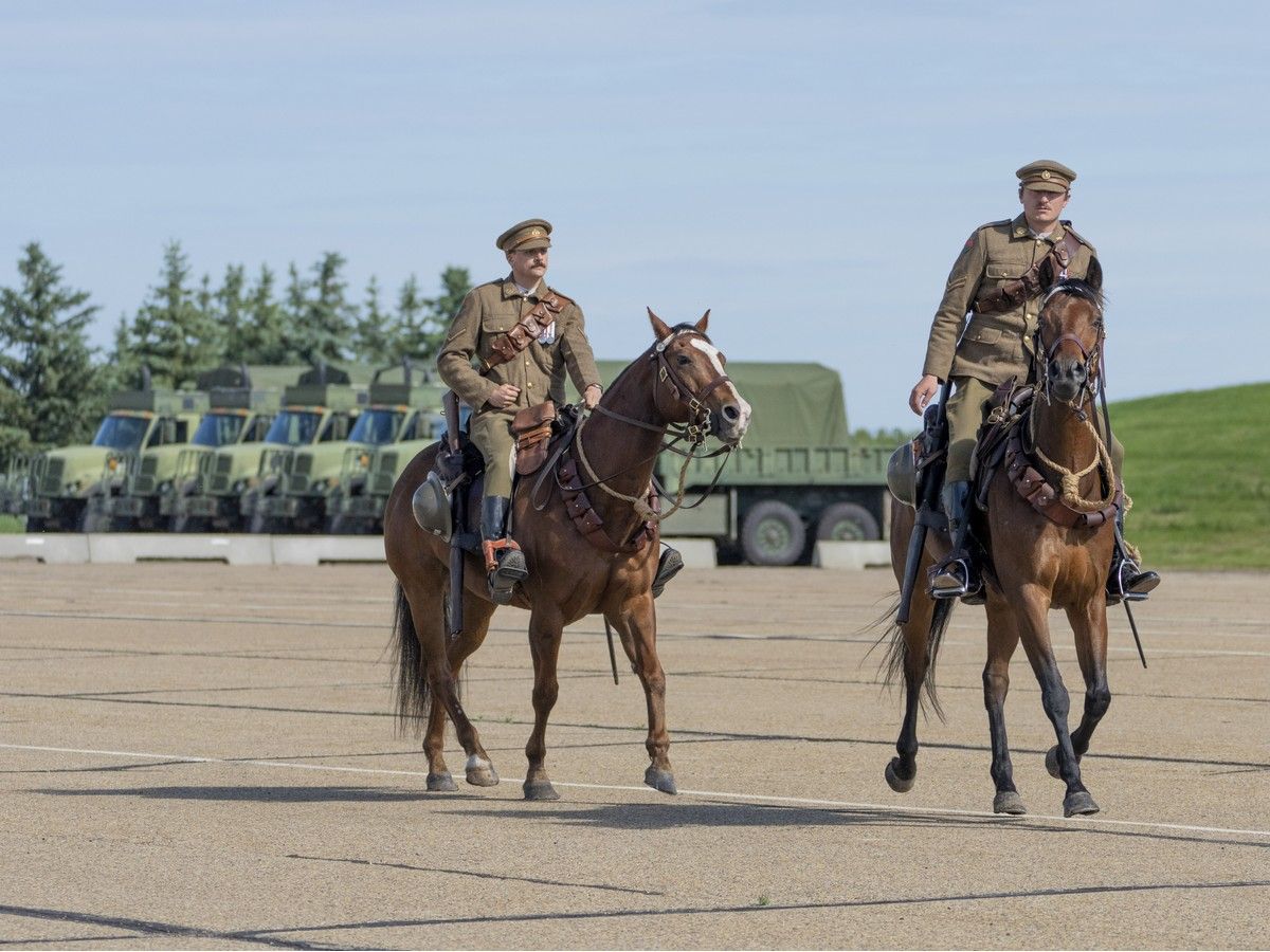 Soldiers in ancient gear at CFB Edmonton for time-bending reminder of ...