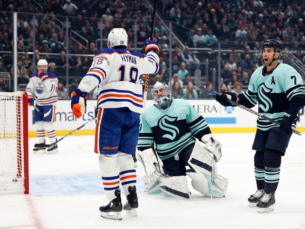 Edmonton Oilers pick up slack without Leon Draisaitl in Seattle ...