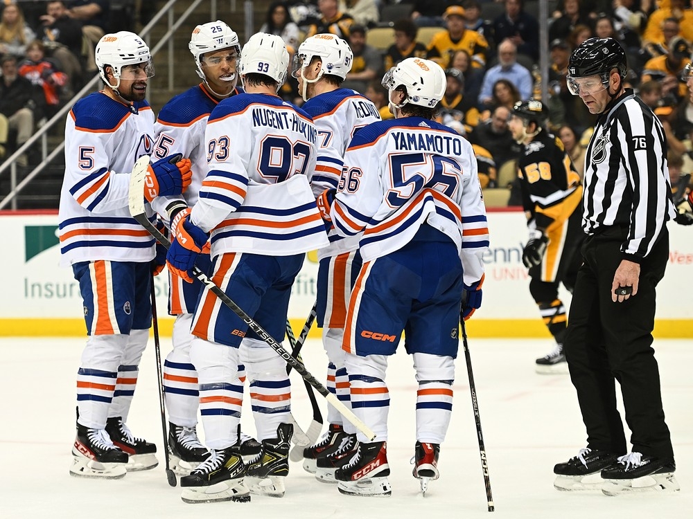 Oilers eyeing top spot in Western Conference after win in Pittsburgh ...