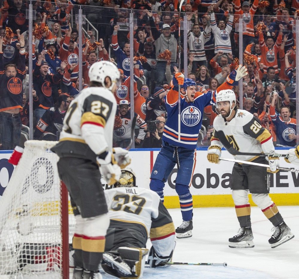 Photos: Edmonton Oilers crush Vegas Golden Knights 4-1 at Rogers Place ...