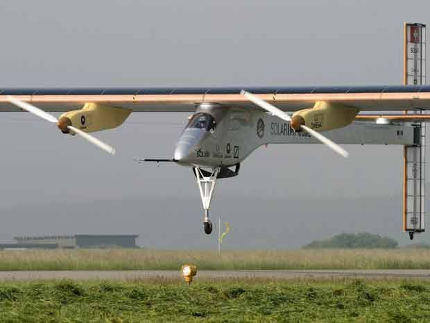 Solar energy plane completes maiden intercontinental trip | Financial Post