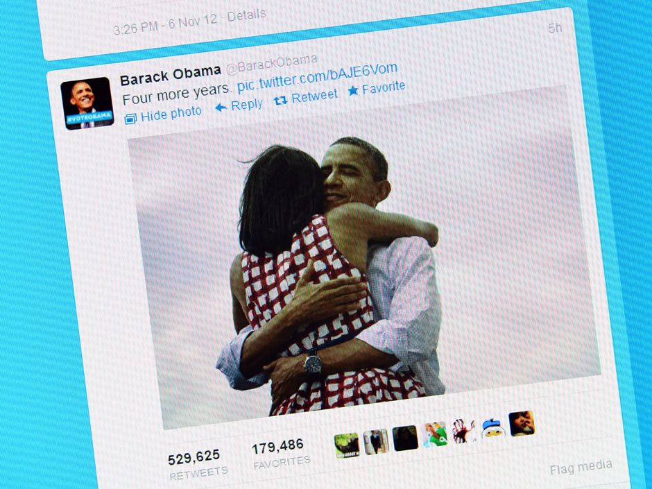 Twitter's top tweet of 2012: Obama victory photo most retweeted ever ...