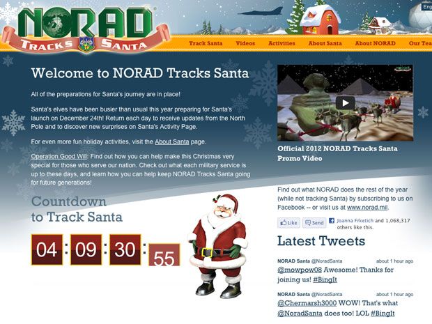 Santa Tracker: NORAD switches from Google to Microsoft Bing | Financial Post