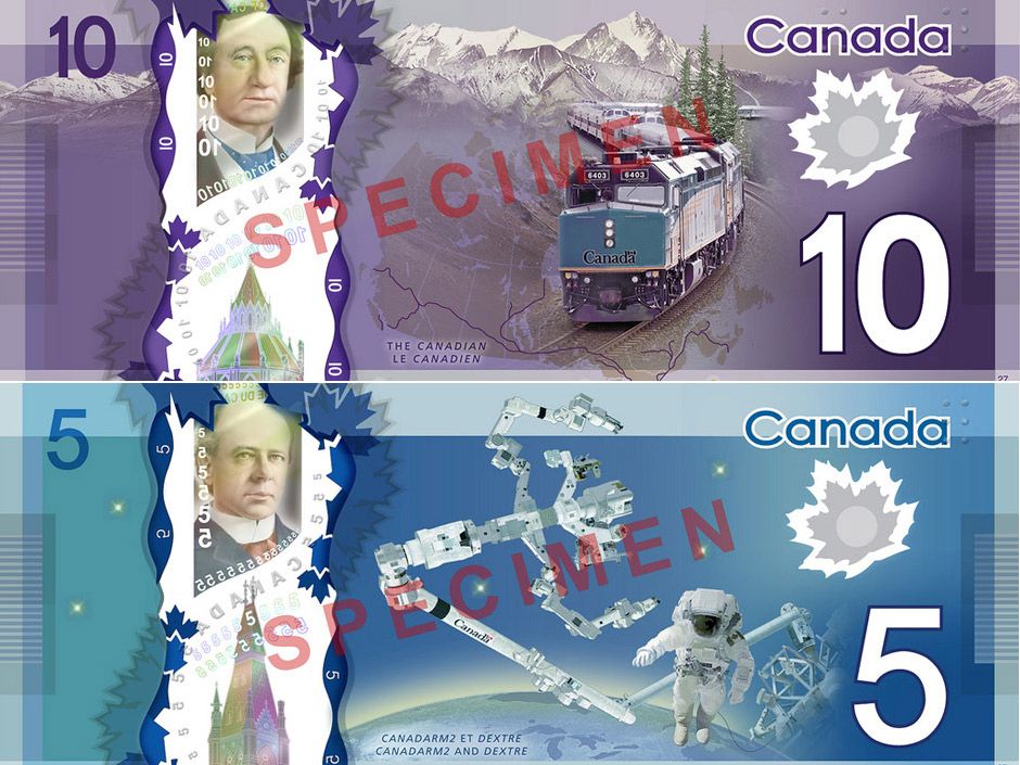 New $5 and $10 Canadian polymer bills unveiled | Financial Post
