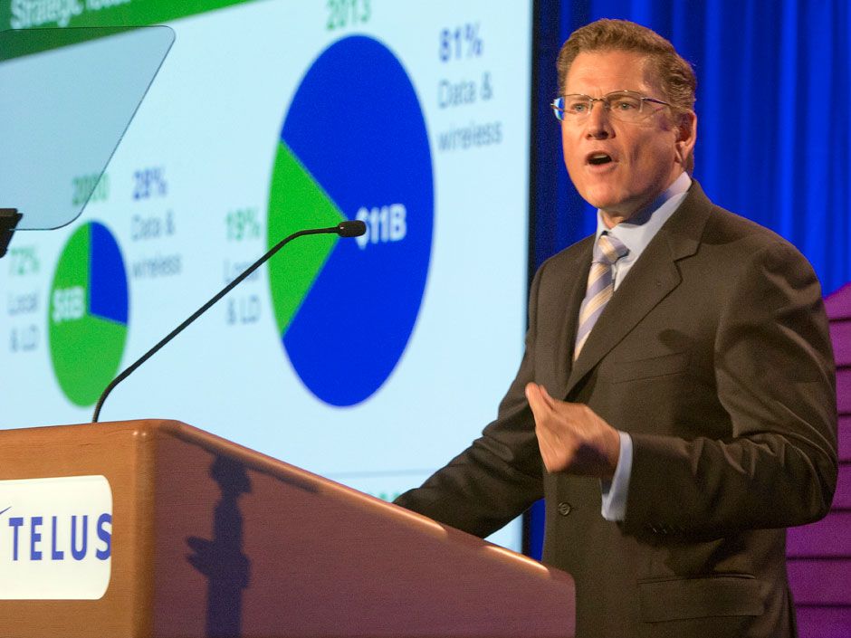 Telus CEO Q&A: Darren Entwistle on 'right for a level playing field ...