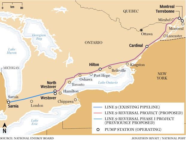 Enbridge Line 9 protesters removed by police from hearing | Financial Post