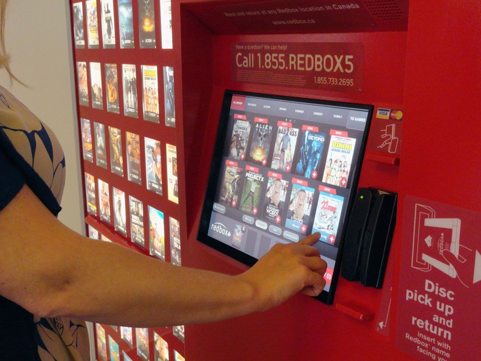 Redbox DVD rental company shutting down in Canada, moving 1,400 kiosks to U.S. | Financial Post