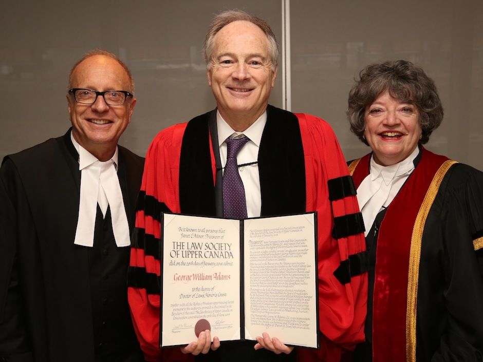George Adams receives honorary degree and other legal moves and grooves ...