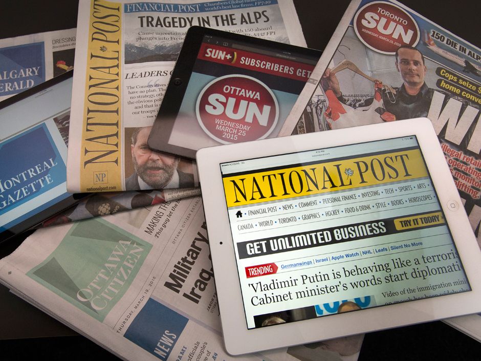 Postmedia readership tops all newspaper groups in Canada, survey finds ...