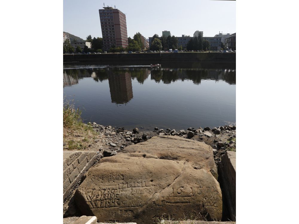 Drought reveals ancient 'hunger stones' in European river | Financial Post