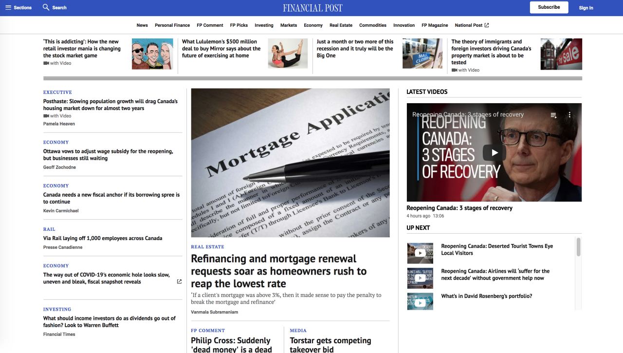 Introducing the new Financial Post website: Here's what you need to ...