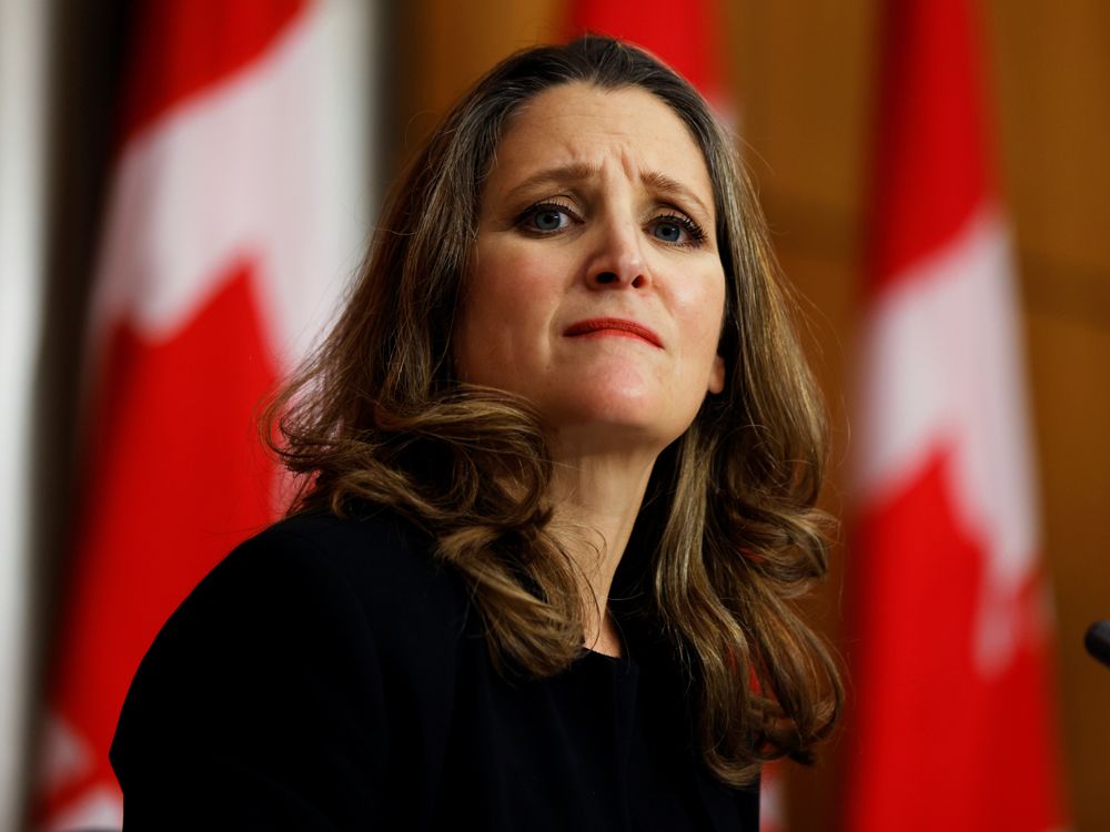 Philip Cross: Chrystia Freeland's doublethink | Financial Post