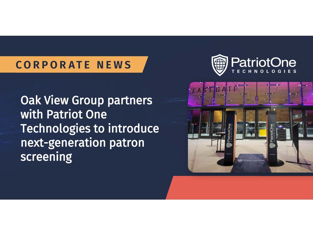 Oak View Group Partners With Patriot One Technologies to Introduce Next ...