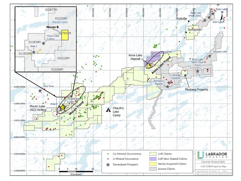 Labrador Uranium Closes Acquisition of Anna Lake and Moran B Projects ...