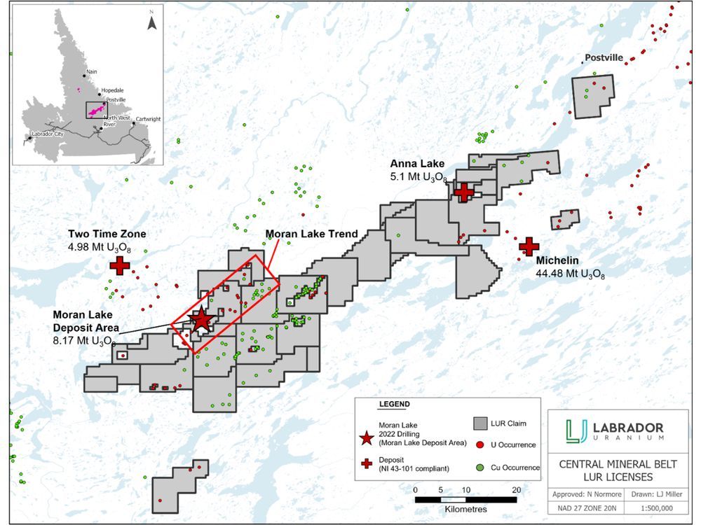 Labrador Uranium Announces Assay Results from the 2022 Exploration ...