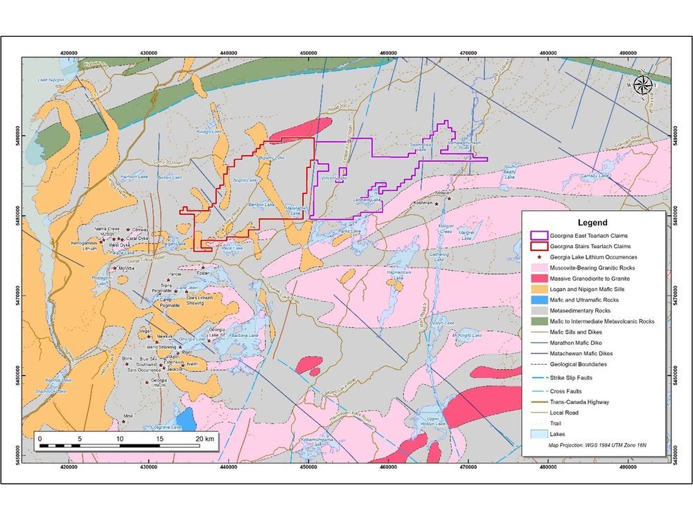 Tearlach More than Doubles Land Claims at Georgina Stairs Lithium ...