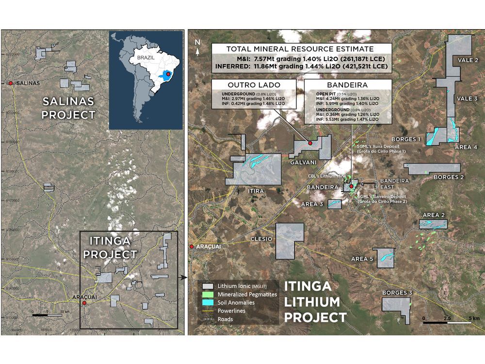Lithium Ionic Announces Maiden Mineral Resource Estimate at its Itinga ...