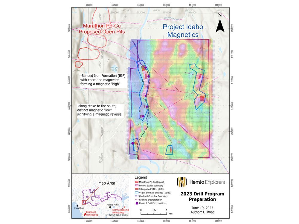 Hemlo Explorers Identifies Coldwell Complex Type Intrusive Outcrops ...