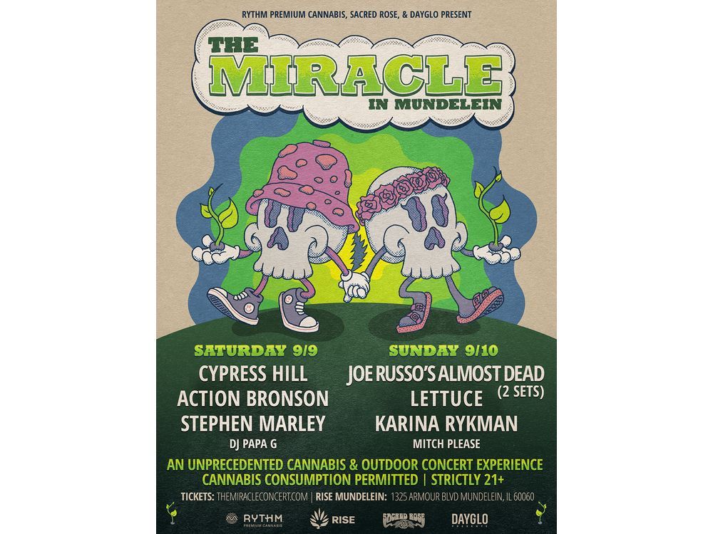 RYTHM Premium Cannabis, Sacred Rose and Dayglo Present The Miracle in ...